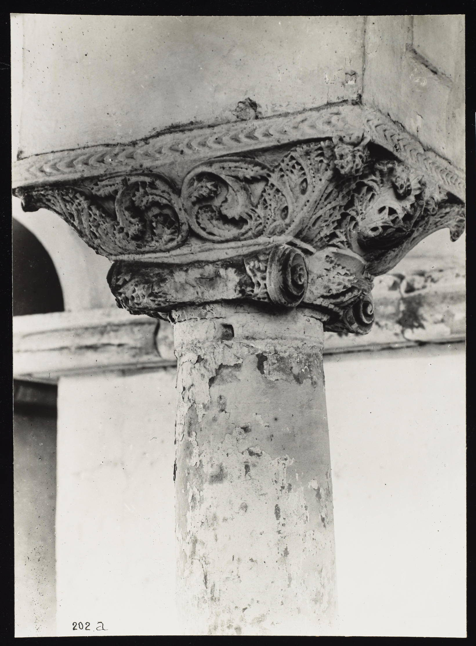 Column with ionic impost capital from the galleries, Hagia Sophia ...